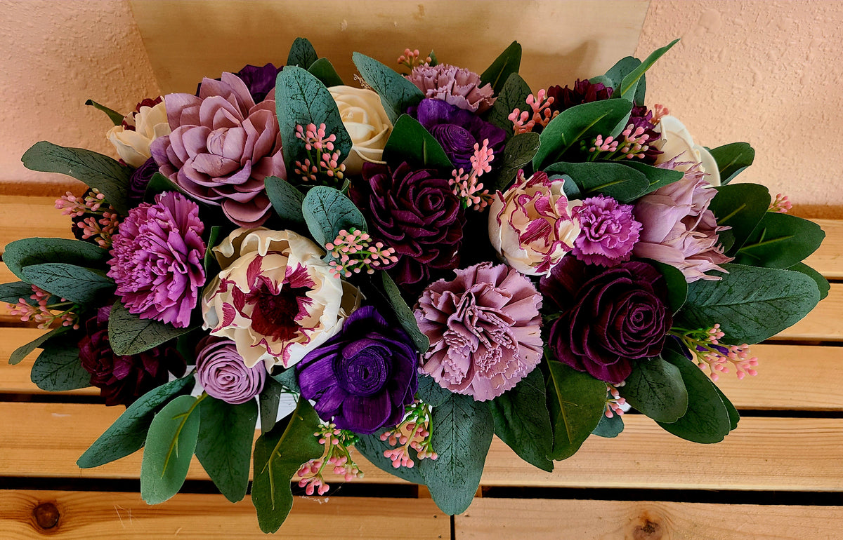 Purple Spring Rain Centerpiece – My Dinosaur Dreams